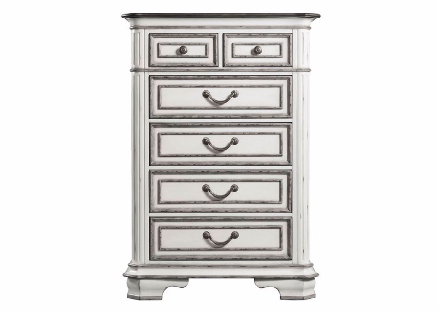 Leighton Manor Chest of Drawers - Silver Gray | Home Furniture