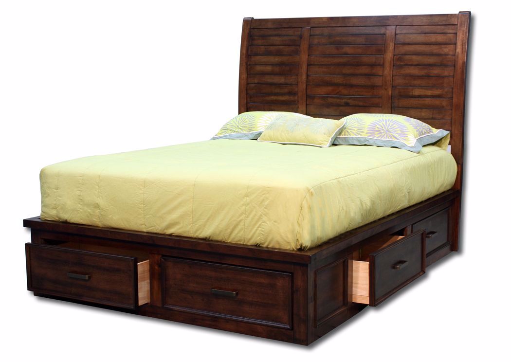 Sully King Bed - Dark Brown | Home Furniture