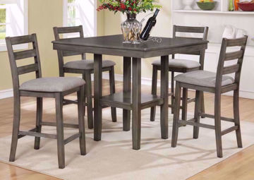 Buford Counter Height Dining Table Set - Gray | Home Furniture