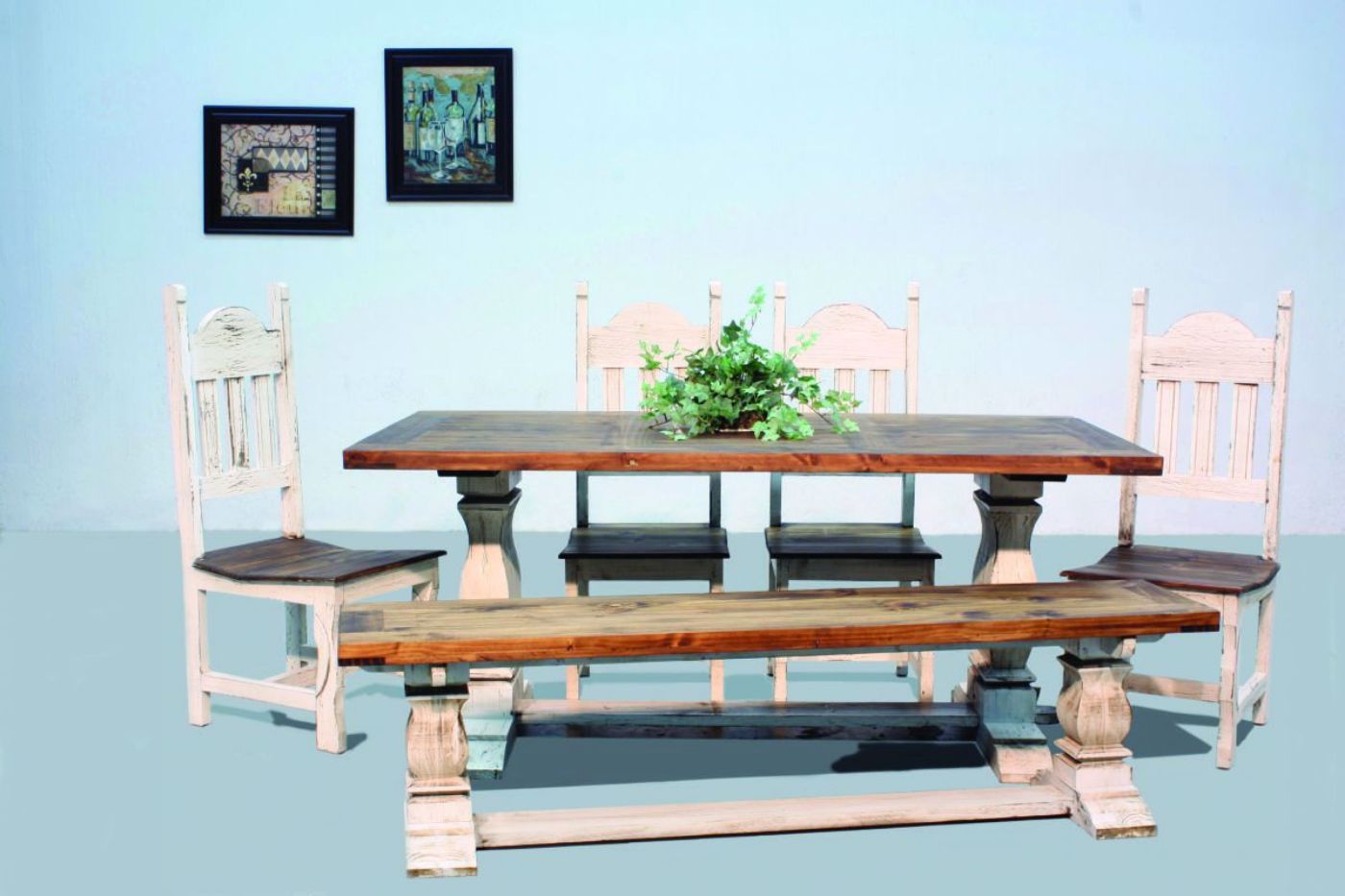 Frontier 6 Piece Dining Table Set - White | Home Furniture