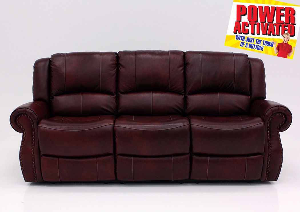 Softie POWER Reclining Sofa - Red | Home Furniture