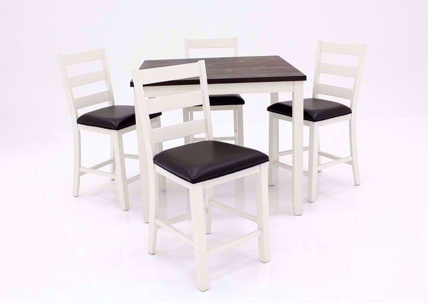 Martin Counter Height Dining Table Set – White | Home Furniture