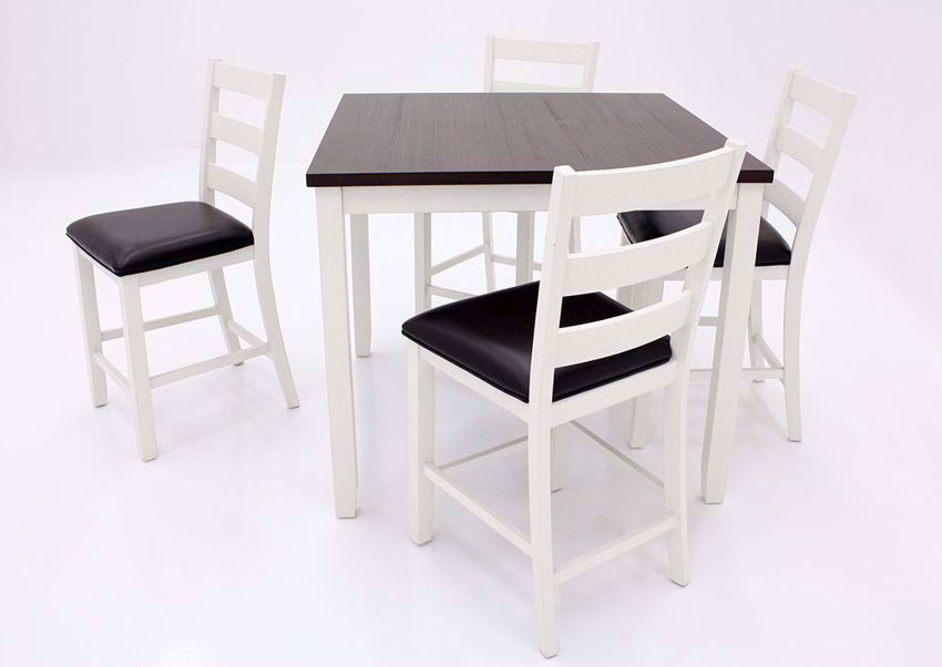 Martin Counter Height Dining Table Set – White | Home Furniture