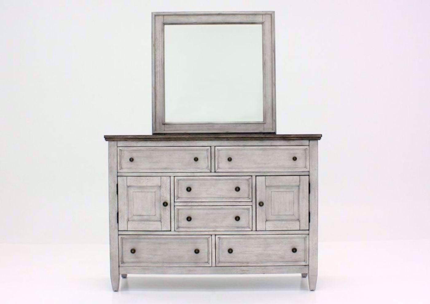 Heartland Chesser with Mirror - White | Home Furniture