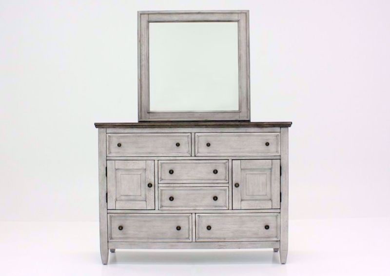 Heartland Chesser with Mirror - White | Home Furniture