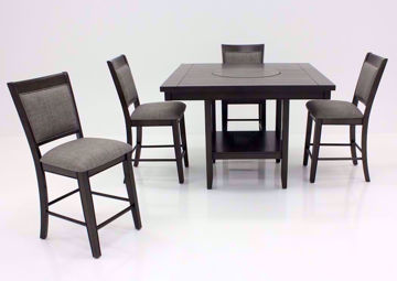 Fulton Pub Table and 4 Barstool Set - Chalk | Home Furniture