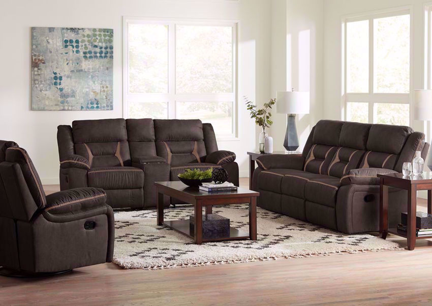 Acropolis Reclining Sofa Set - Brown