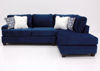 Groovy Chaise Sectional Sofa - Navy Blue | Home Furniture Plus Bedding