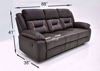 Acropolis Reclining Sofa - Brown