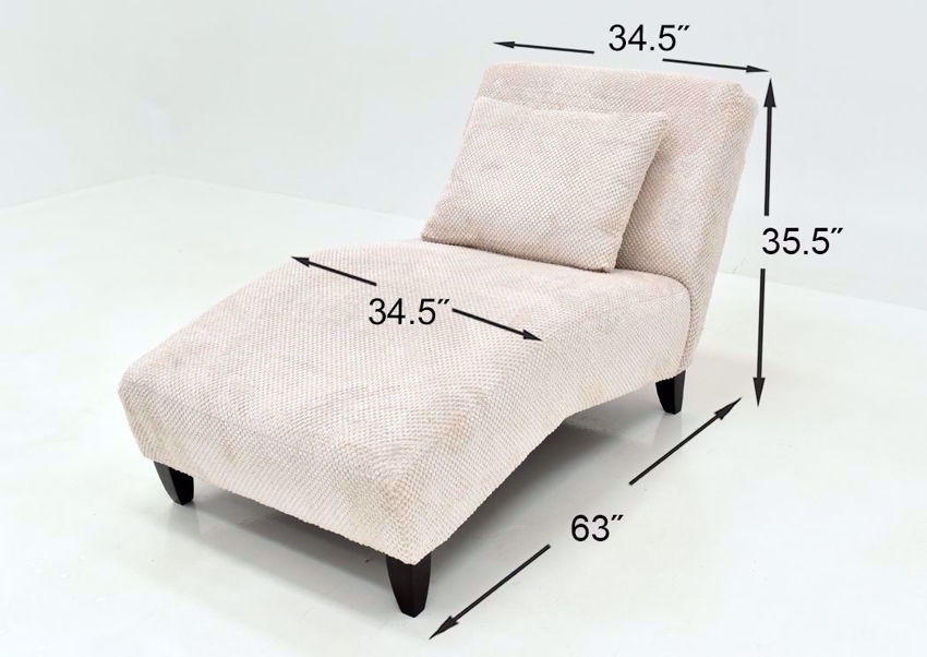 Davos Chaise Lounge Chair - Off White | Home Furniture Plus Bedding and ...