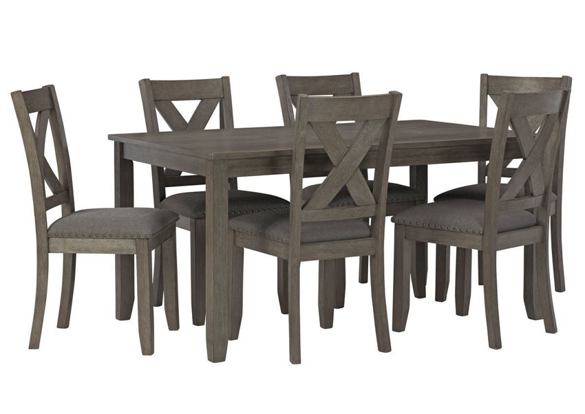 Caitbrook 7 Piece Dining Set - Gray | Home Furniture