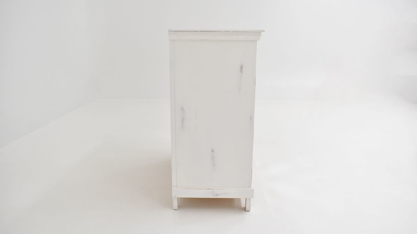 Brocade 2 Door Mirrored Console Cabinet - White | Home Furniture