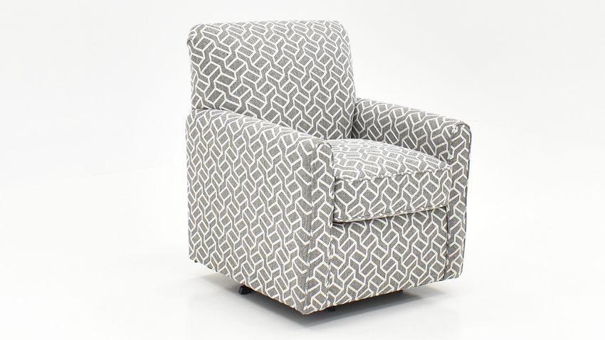 Cutler Swivel Chair - Gray | Home Furniture