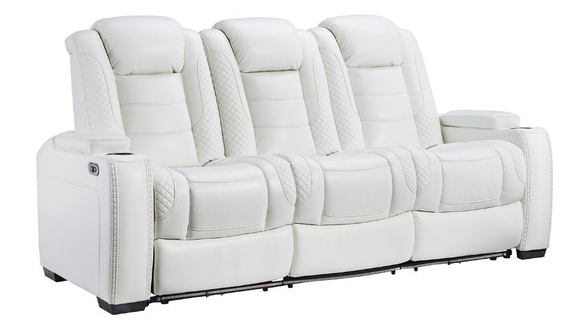 Party Time POWER Sofa - White | Home Furniture Plus Bedding and ...