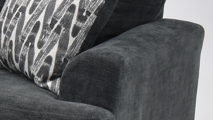 Aden Sectional Sofa with Chaise - Gray | Home Furniture