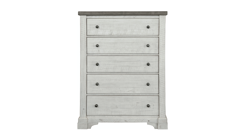 Valley Ridge Chest of Drawers – Off White with Gray | Home Furniture