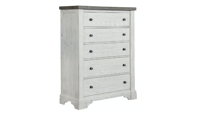 Valley Ridge Chest of Drawers – Off White with Gray | Home Furniture ...