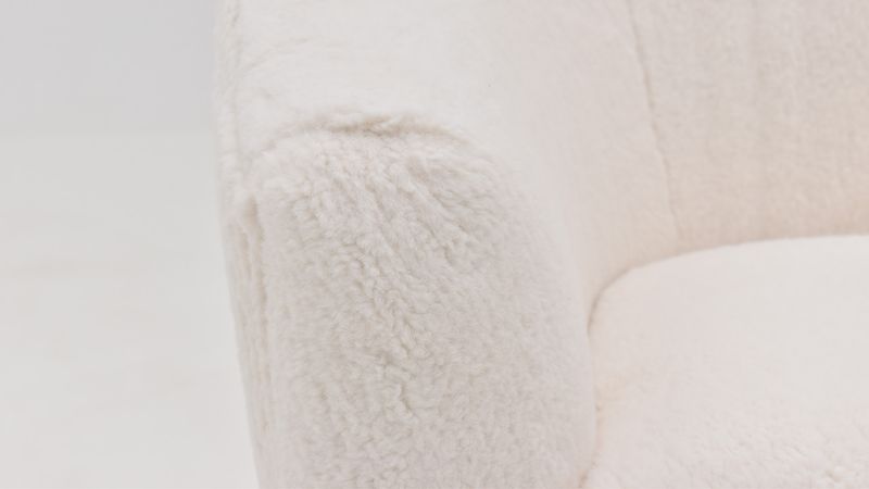 Bo Peep Swivel Chair - Off White | Home Furniture