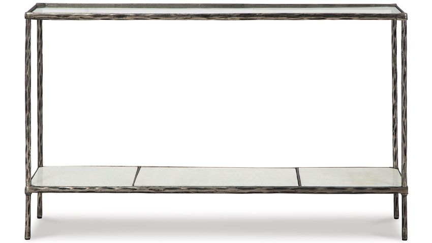 Ryandale Sofa Console Table - Pewter | Home Furniture