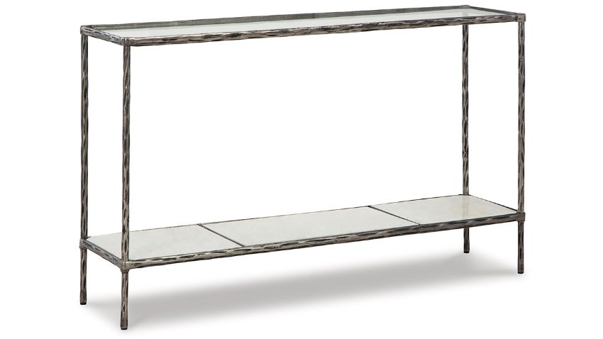 Ryandale Sofa Console Table - Pewter | Home Furniture