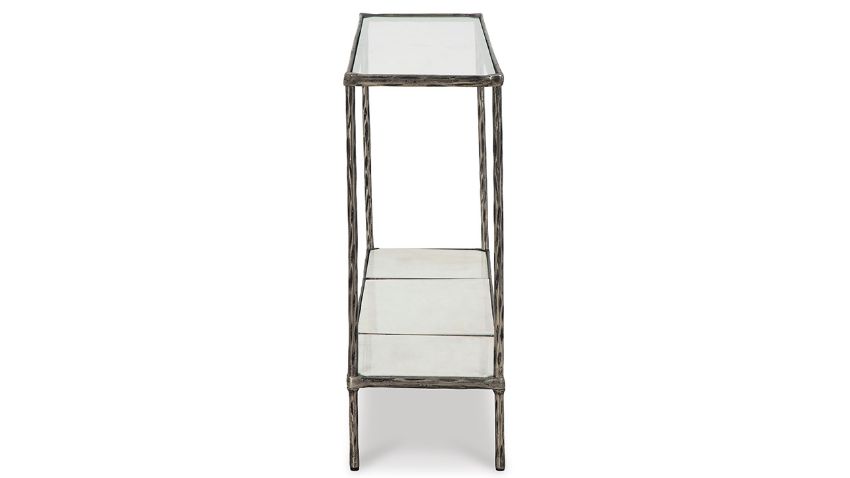 Ryandale Sofa Console Table - Pewter | Home Furniture