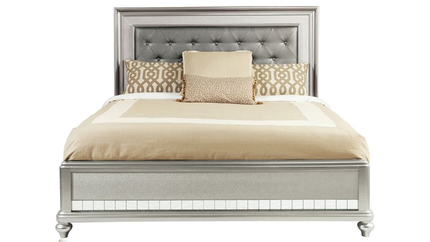 Diva Queen Bed - Silver | Home Furniture Plus Bedding and Mattress Center