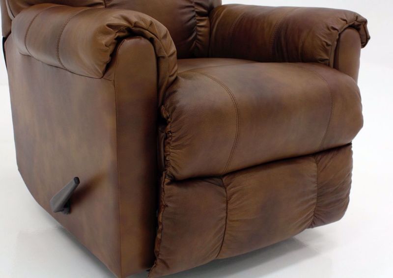 Soft Touch Leather Rocker Recliners - Saddle Brown | Home Furniture