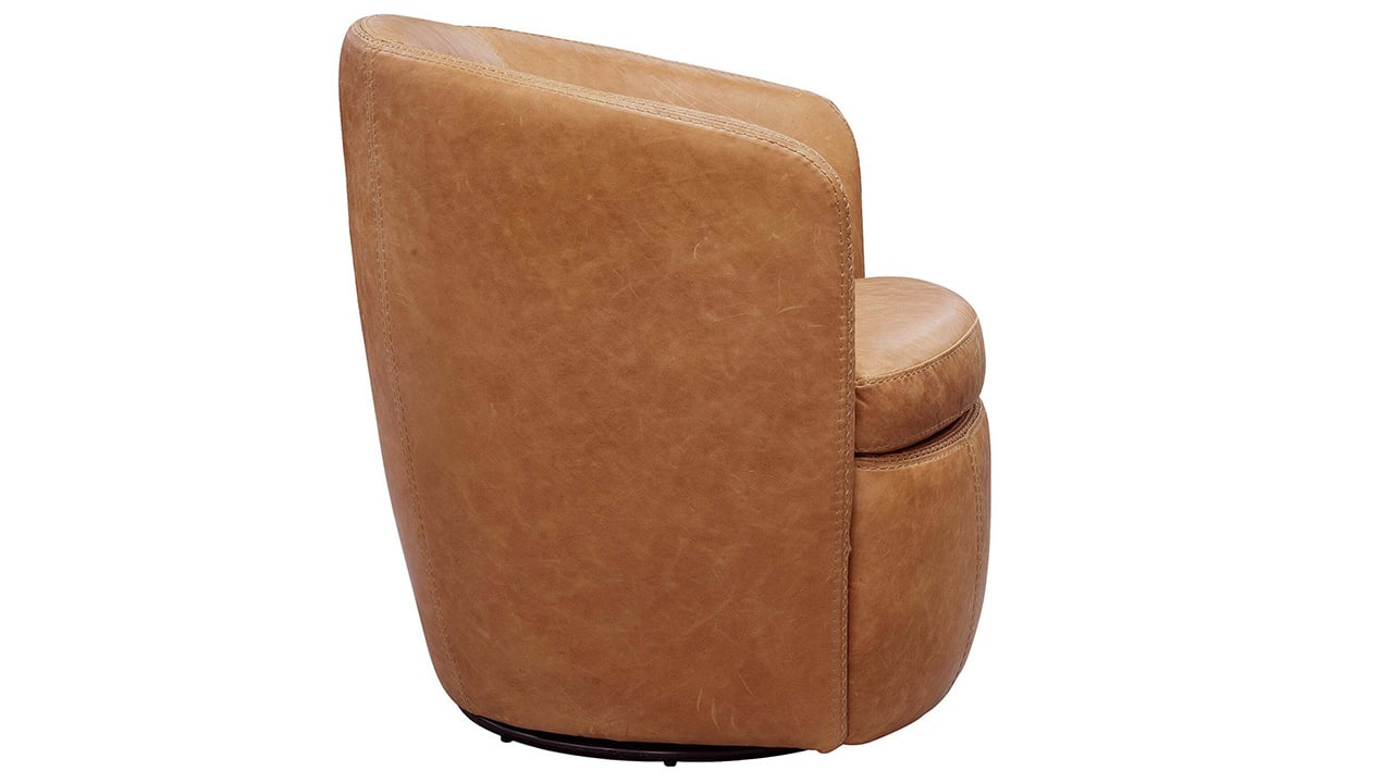 Barolo Swivel Club Chair - Saddle | Home Furniture Barolo Swivel Club Chair - Saddle | Home Furniture