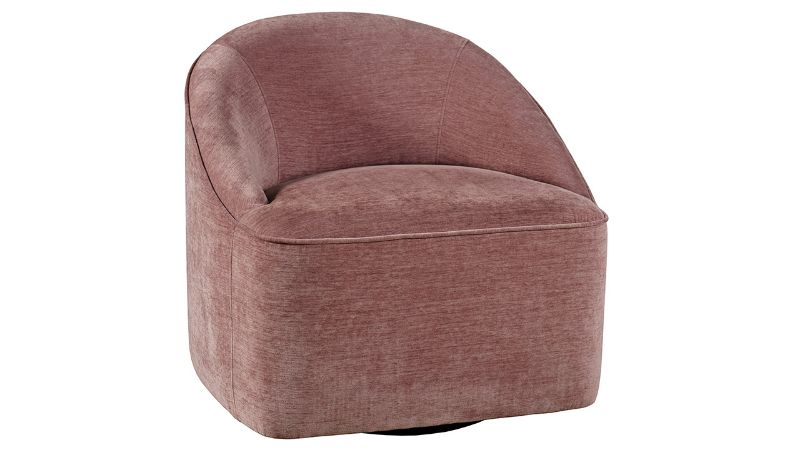 Lulu Swivel Accent Chair - Lilac | Home Furniture