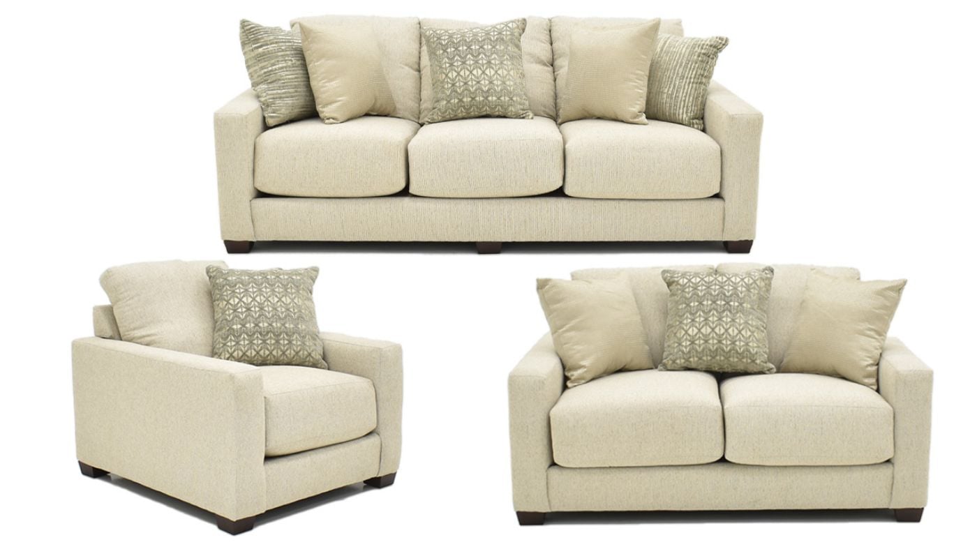 Hyde Park Sofa Set - Off White | Home Furniture