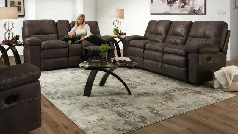 Commander Sofa Set - Brown | Home Furniture