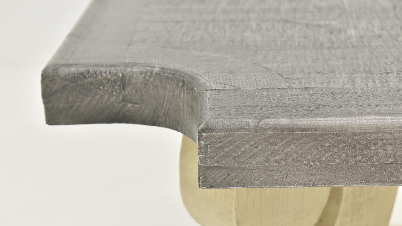 Ella End Table - Dove with Gray Top | Home Furniture