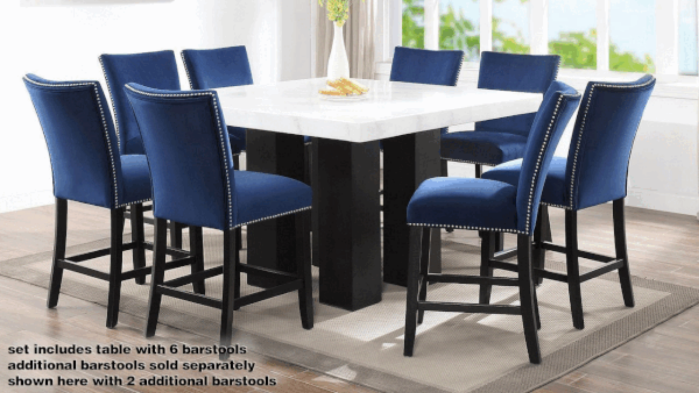 Camila 7-Piece Counter Height Dining Set | Home Furniture