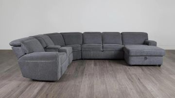 Elaine 4-piece Power Sectional - Gray | Home Furniture